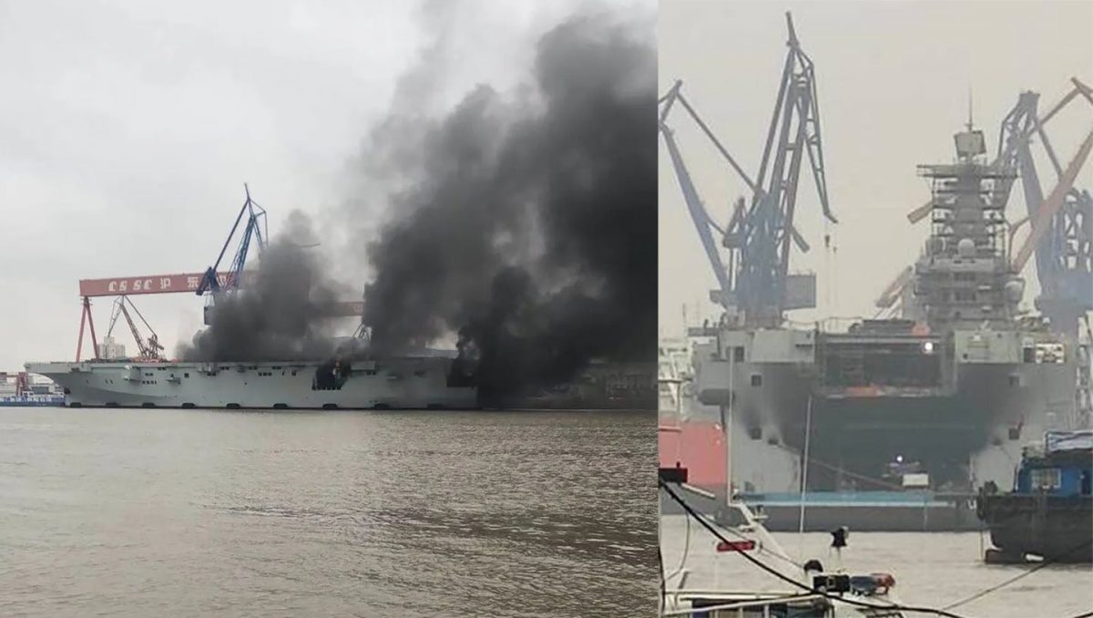Chinese Warship Explodes In Flames After Shocking Research Finds ...